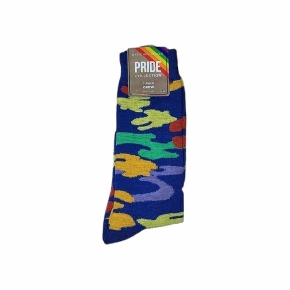 basic resources | Accessories | Pride Camo Rainbow Crew Socks | Poshmark